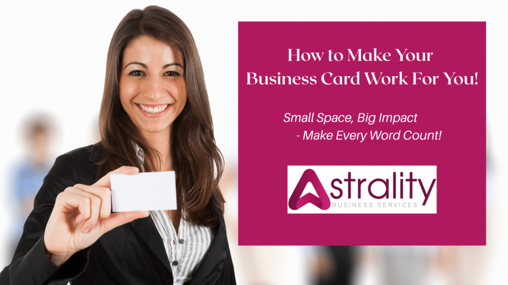 Make Your Business Card Work For You - Devon Women In Business